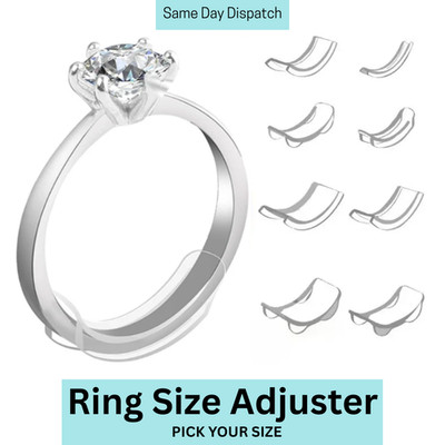 Ring Size Adjuster Reducer Invisible Design Ring Sizer Clip - 2mm to 9 ...