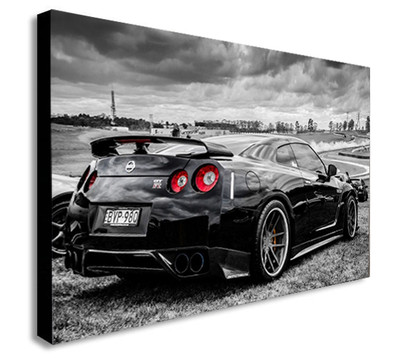 Nissan Skyline GTR Sports Car FAST AND FURIOUS Canvas Wall Art Framed ...
