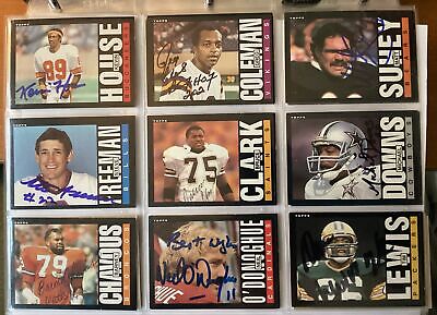 1985 TOPPS FOOTBALL SIGNED AUTOGRAPHED CARDS | eBay
