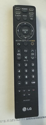 LG MKJ40653801 Remote for LG TV 52LG60 47LG90 42PG25 42LG30 47LGX ...