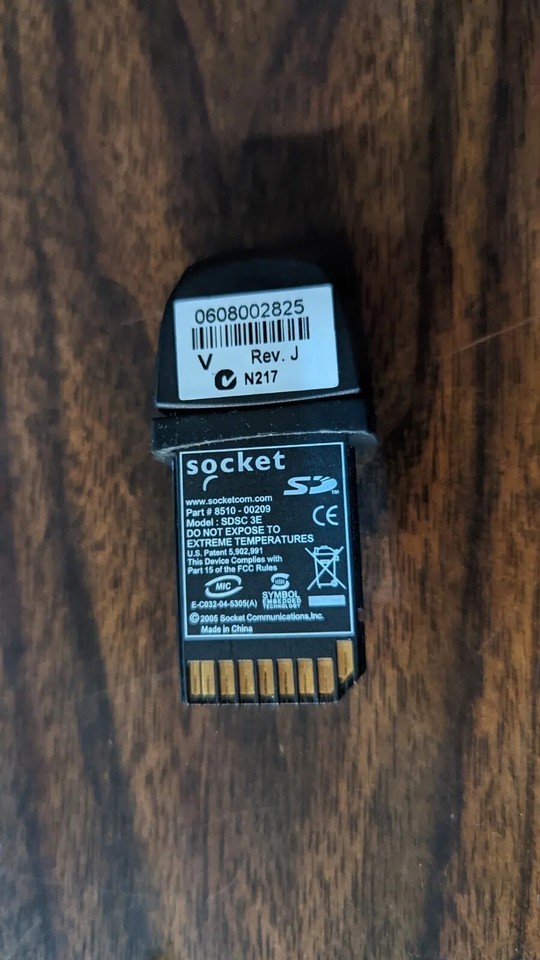 Socket SDIO In-Hand SD Scan Card 8510-00209 PDA Mobile Scanner | eBay