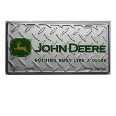 John Deere tractor farm tag license plate deer truck pickup car runs ...