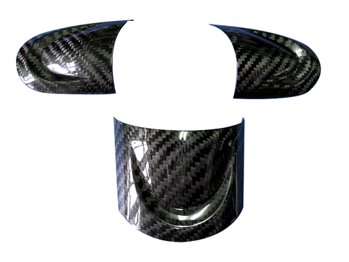 Real Carbon Fiber Steering Wheel Cover Set for Mini Cooper JCW R55 R56 ...