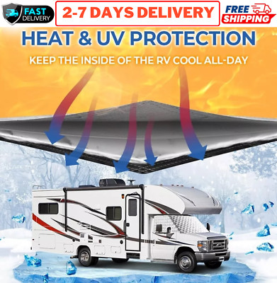 RV Windshield Cover for Ford E450 97-24 Camper Motorhome Sunshade ...