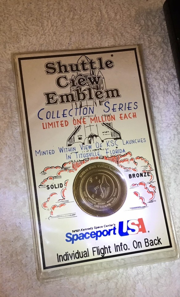 NASA STS-35 Columbia Shuttle Crew Emblem Solid Bronze Coin | eBay