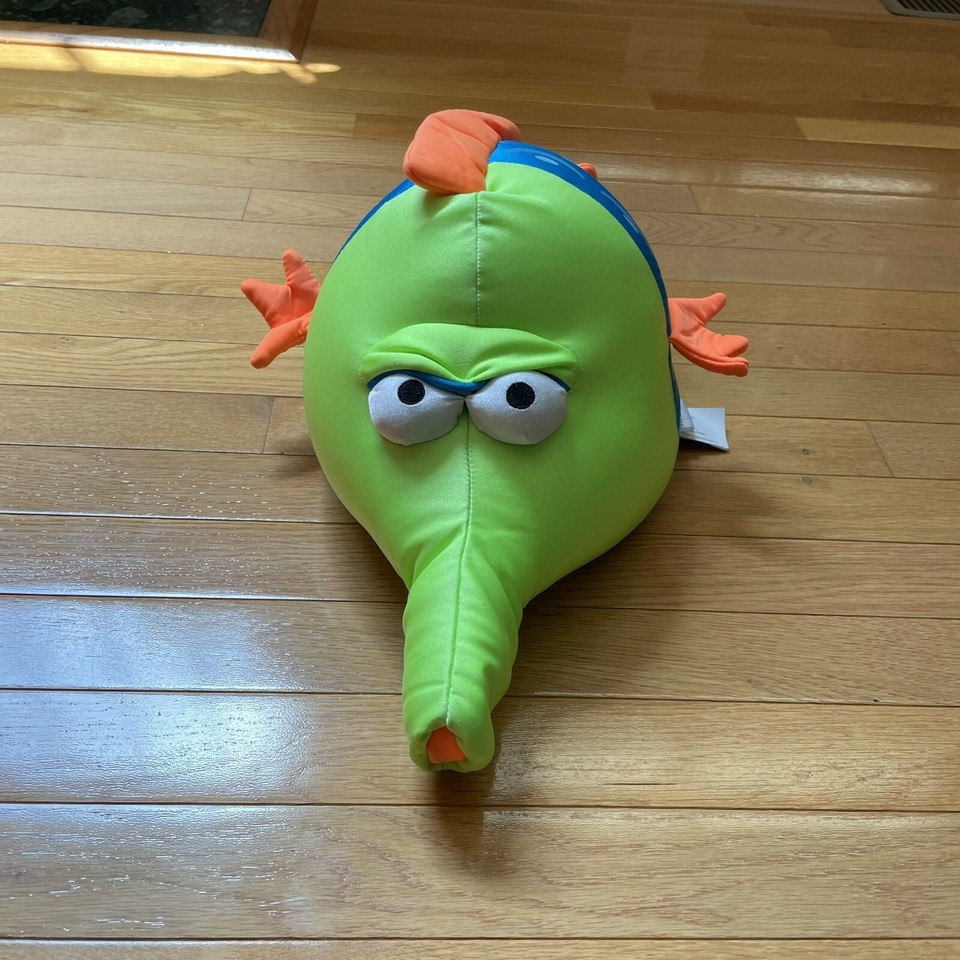Moshi ugly cute angry silly fish plushie microbead pillow | eBay