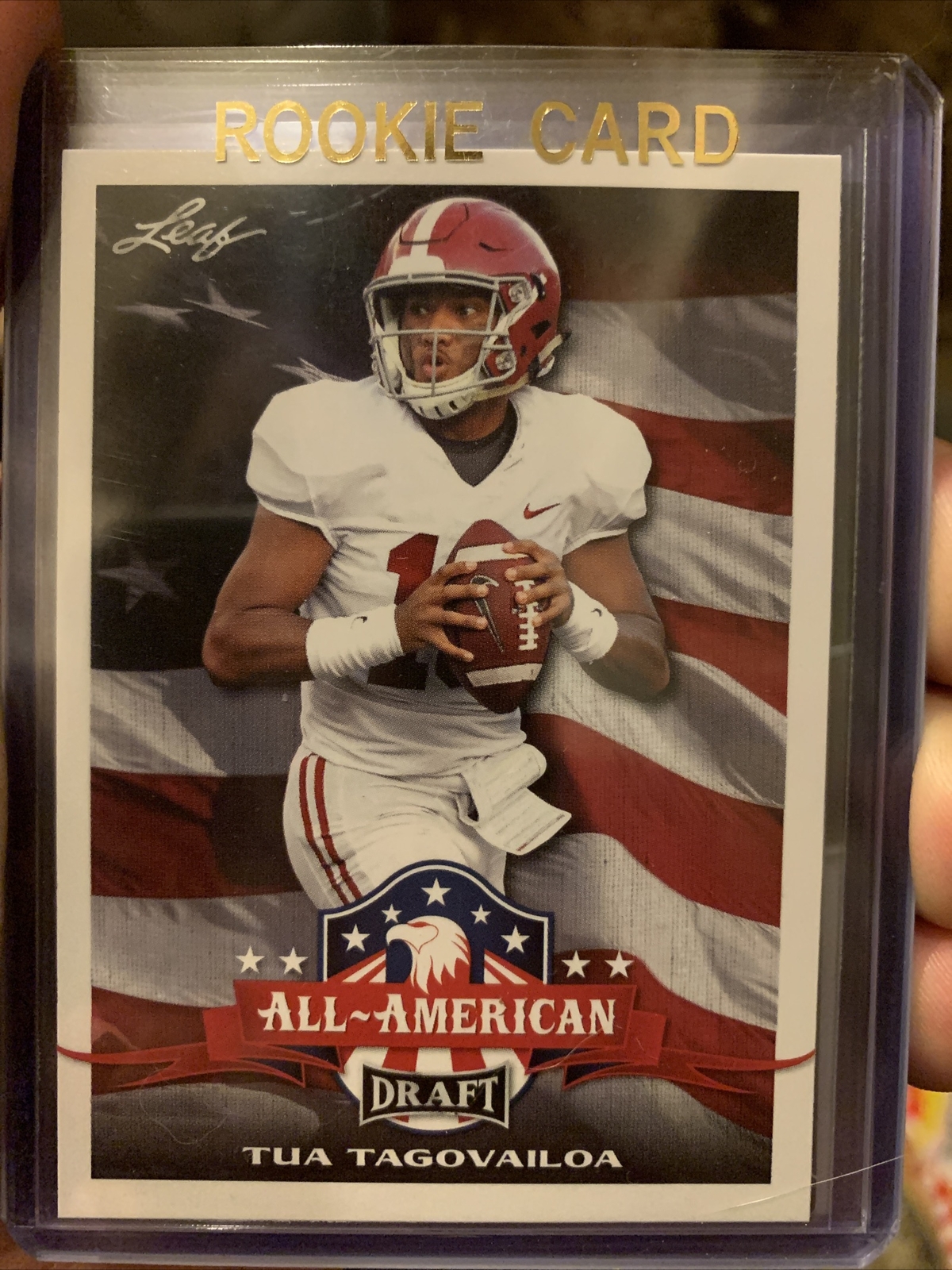 2020 Leaf Draft - All-American Red #62 Tua Tagovailoa (RC) for sale ...
