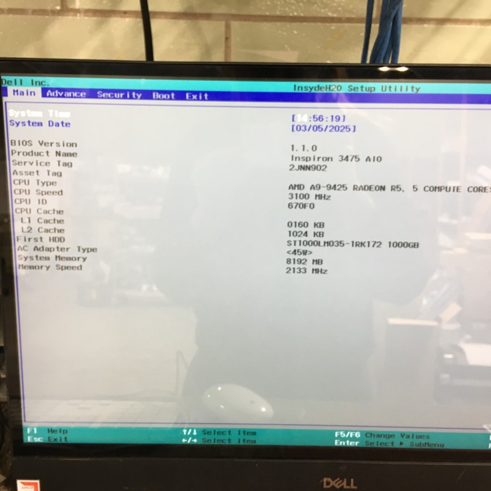 Dell Inspiron 3475 AIO 24" AMD A9-9425 Radeon R5 3.10GHz 8GB RAM 256GB ...