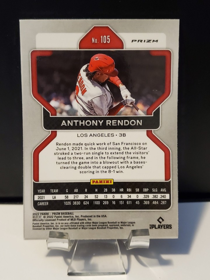 2022 Prizm Baseball Anthony Rendon White Wave Prizm #105 | eBay