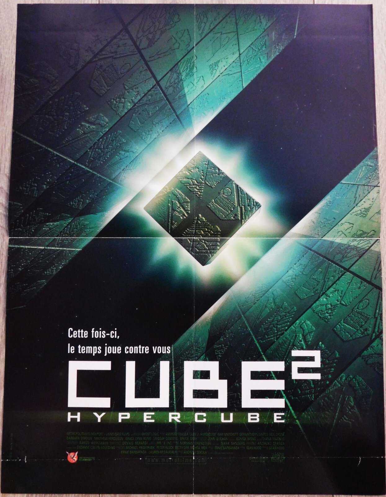 Cube 2: Hypercube French Movie Poster Original 15"23 2002 Andrzej Sekuła | eBay