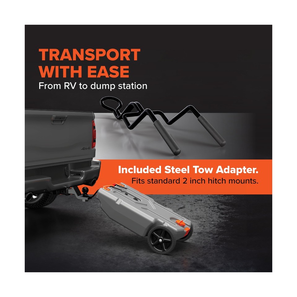 Camco Rhino 36-Gallon Portable Camper / RV Tote Tank - Features Large ...