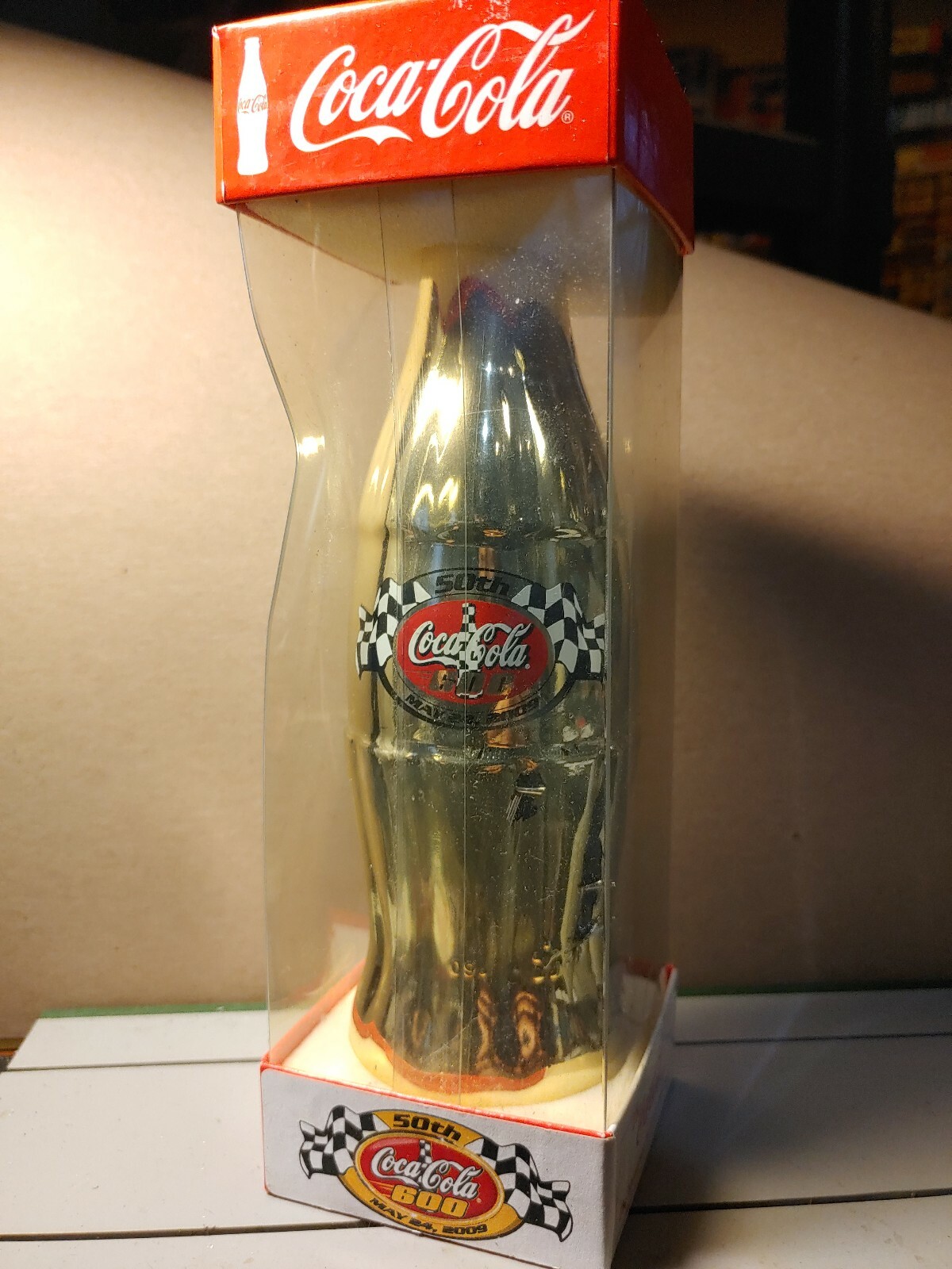 Coca Cola 600 50th Anniversary Gold Coke Bottle 5/24/2009 #495 0ut of ...