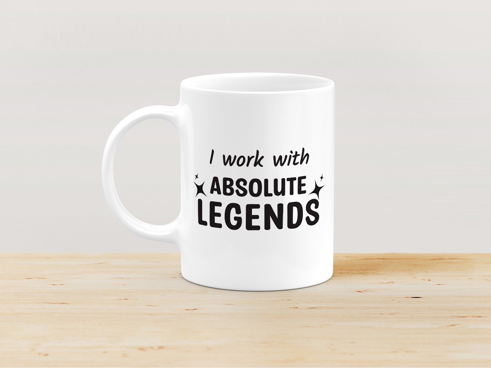 Personalised Mug I work with absolute legends Funny Mug Christmas Gift ...