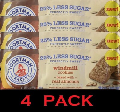 4x Voortman Bakery Windmill Cookies 9.52 Oz Pack Baked with Real ...