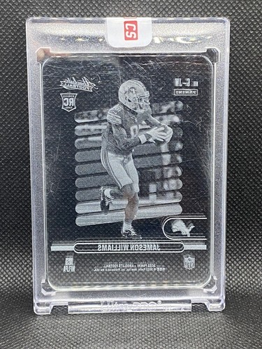 Jameson Williams 2022 Panini Absolute Football Glass #G-JW Encased | eBay