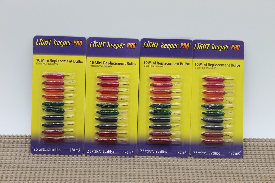 4 New Packages Light Keeper Pro 2.5 V Mini Replacement Bulbs Multi ...