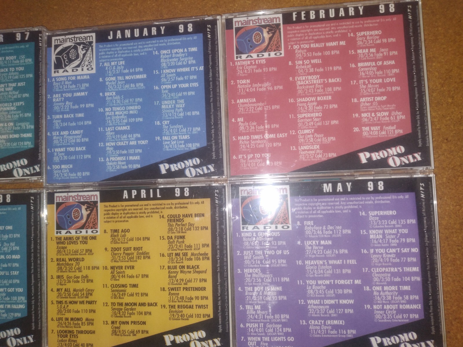 36 Mainstream Radio Promo Only CDs Pop Rock Hip Hop DJ Club | eBay