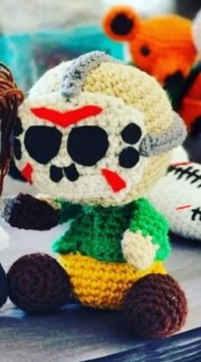 Jason Voorhees Little Horrors Amigurumi CROCHET Doll Friday the 13th | eBay