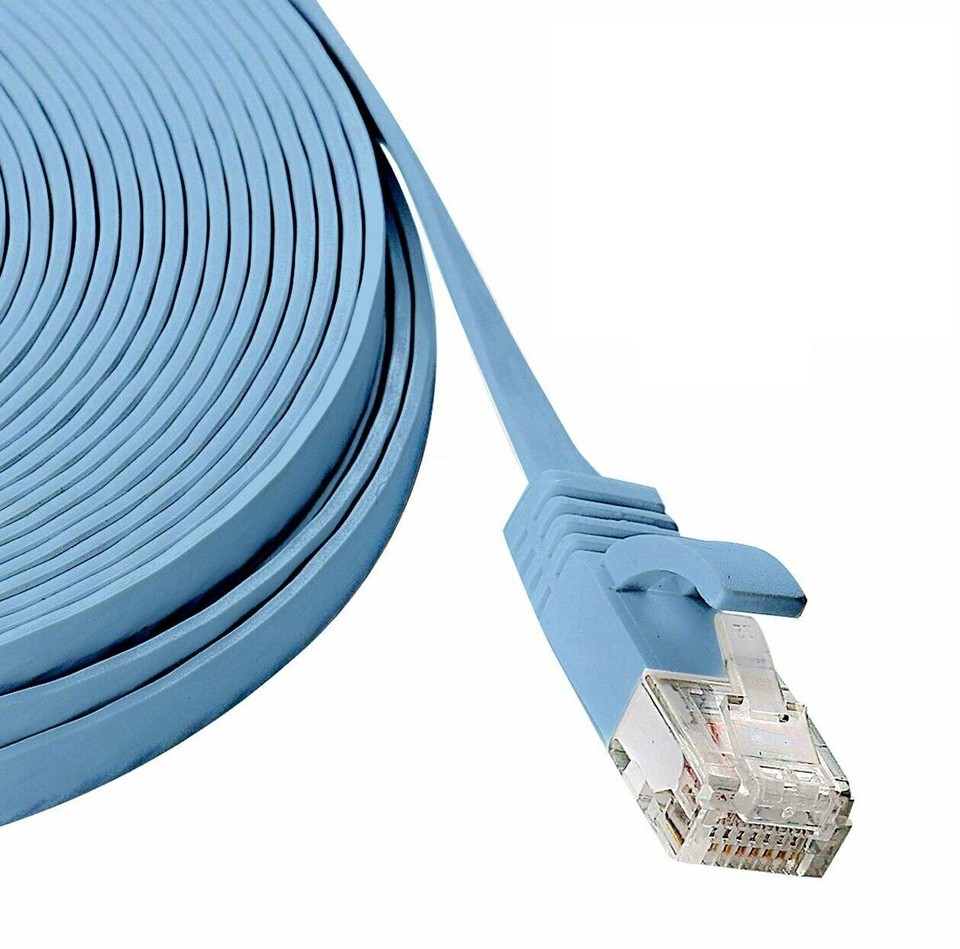 RJ45 CAT6 6FT 10FT 30FT 50FT 100FT 200FT Ethernet Network Cable Cord ...