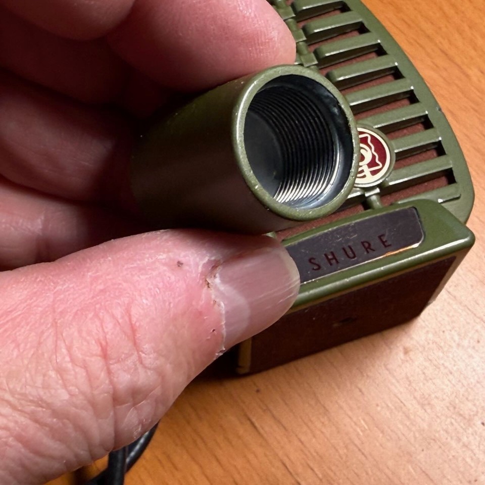 Vintage NOS Shure 510C microphone Ham Radio Blues Harp Mic, Controlled ...