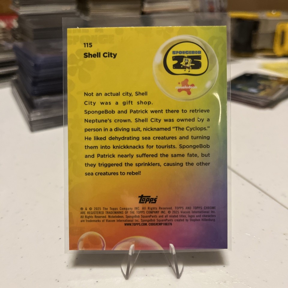 2025 Topps Chrome SpongeBob 25th Anniversary #115 Shell City | eBay