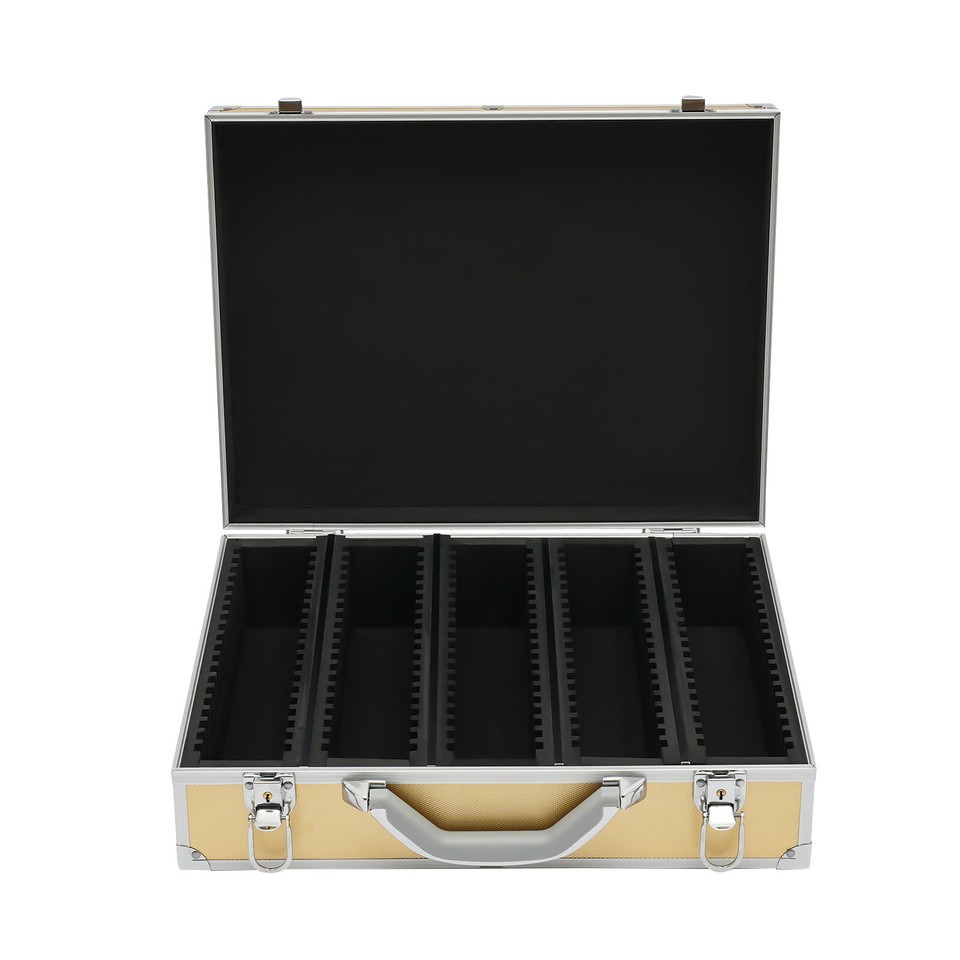 Aluminum Frame Storage Box Case w/Lock For 100 Silver Dollar Coin ...