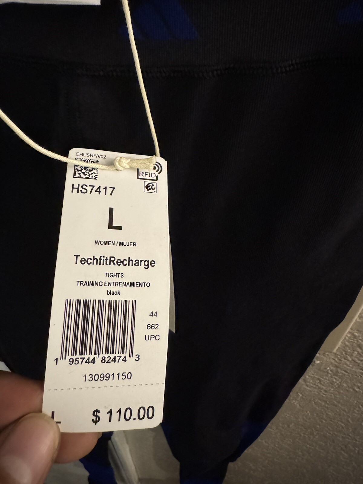 Adidas Techfit Recharge Training Leggings Women's Size Large HS7417 ...