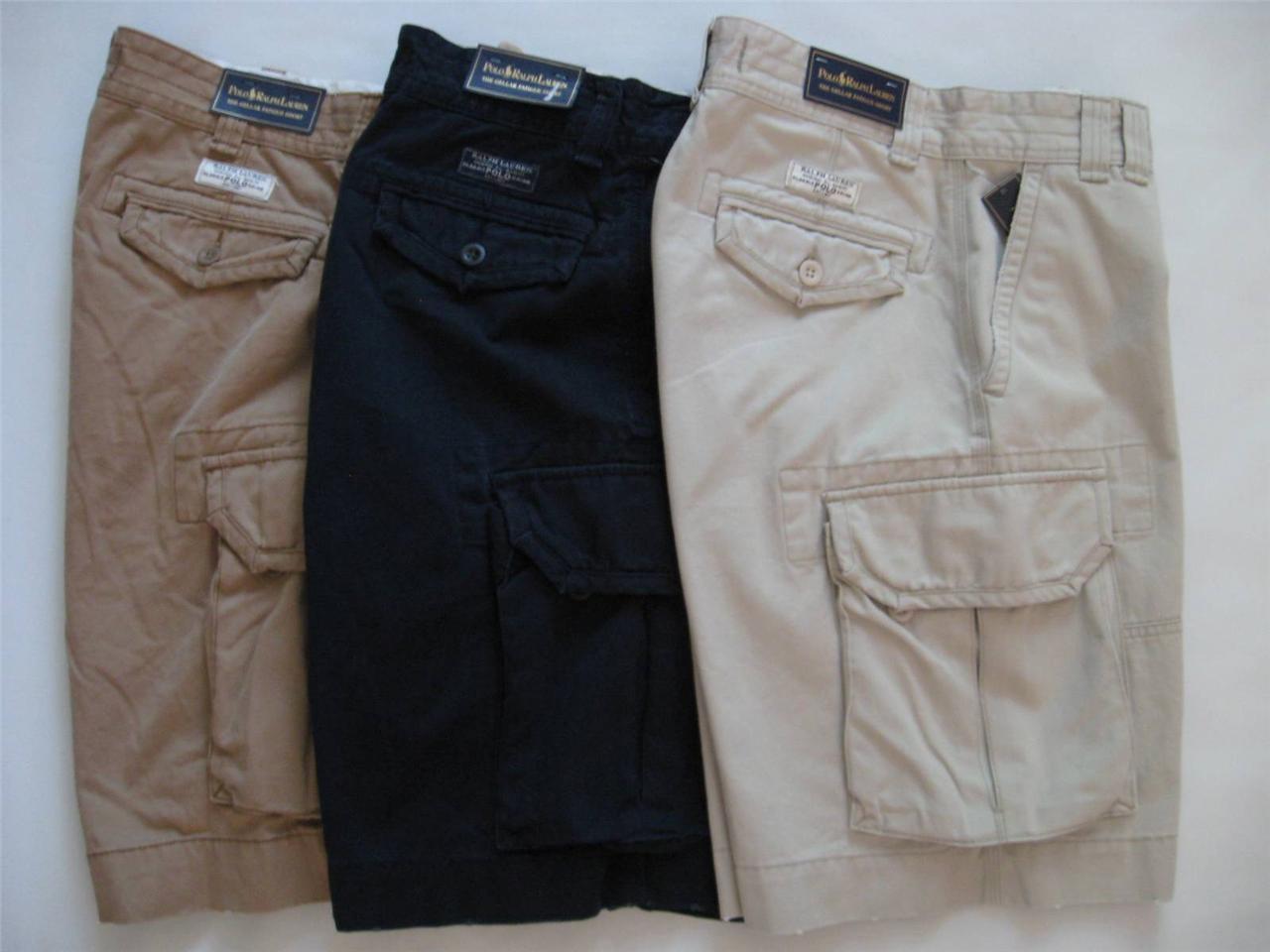 POLO RALPH LAUREN GELLAR FATIGUE NAVY BLUE MEN'S Size 30 CARGO FLAT ...