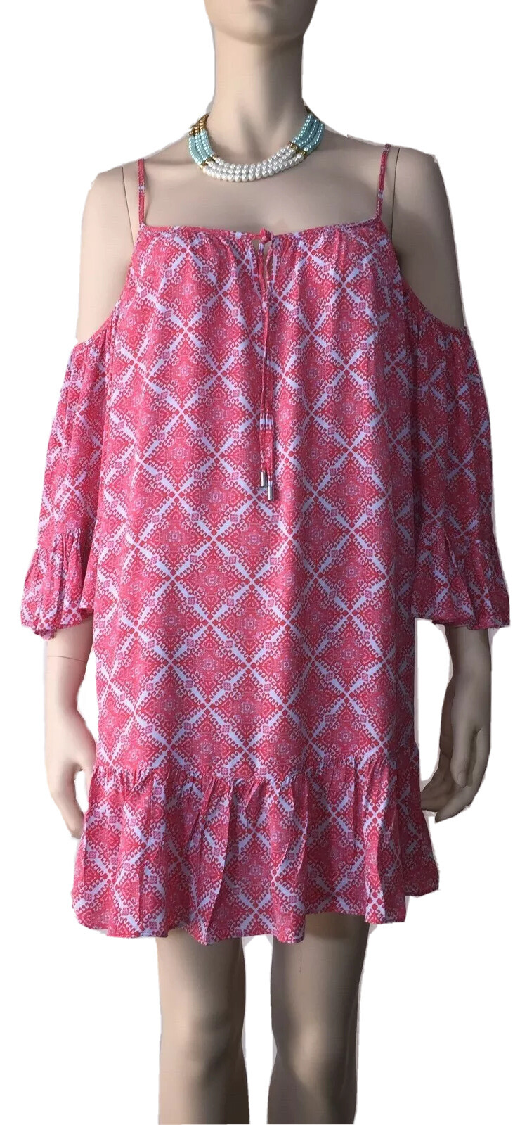 SEED HERITAGE SIZE 6 COLD SHOULDER LOOSE STYLE COMFIT FIT SUMMER DRESS ...