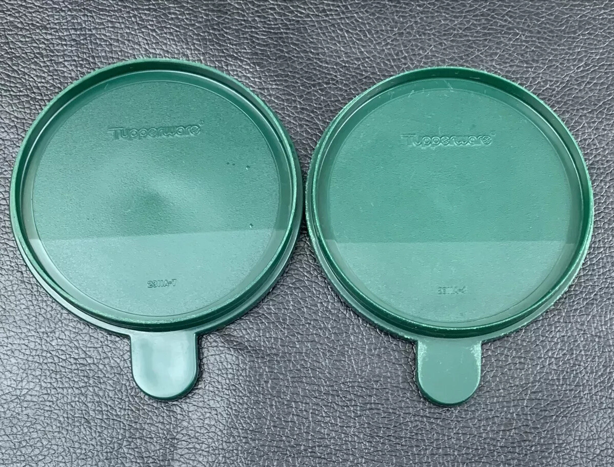 Tupperware Sugar Bowl 2310A-1 10 Oz Creamer 2309A-4 12 Oz White Green ...