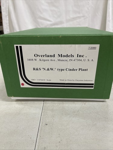 O Scale Brass Overland Models OMI-0764 R&W N. & W. Type Cinder Plant | eBay