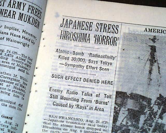 J. Robert Oppenheimer & Atomic Bombings of Hiroshima and Nagasaki 1945 ...