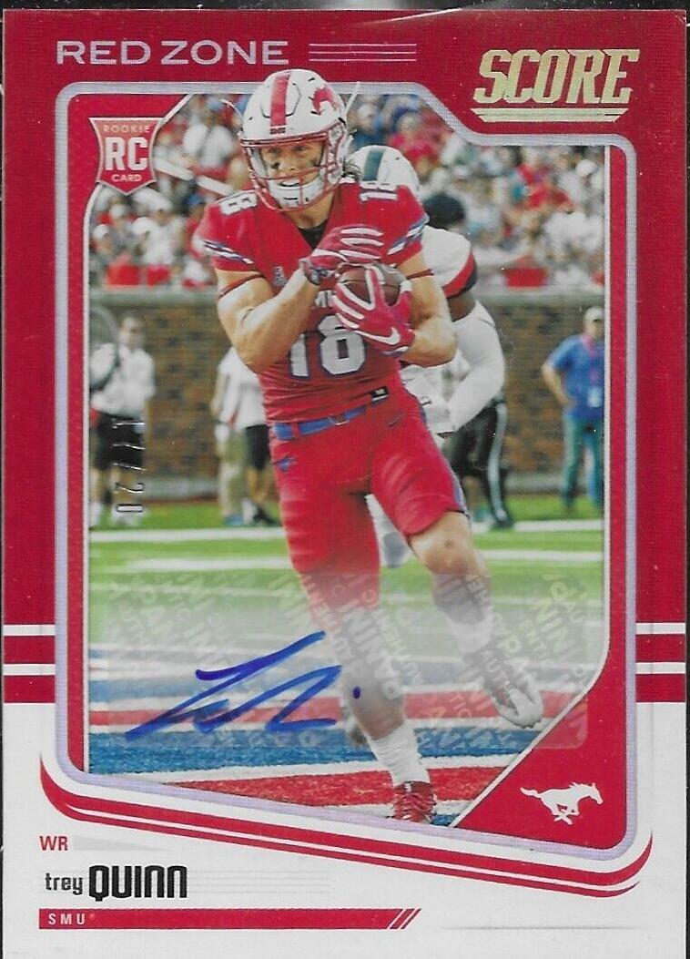 2018 Score - Rookies Trey Quinn #410 Red Zone Signatures /20 (AU, RC ...