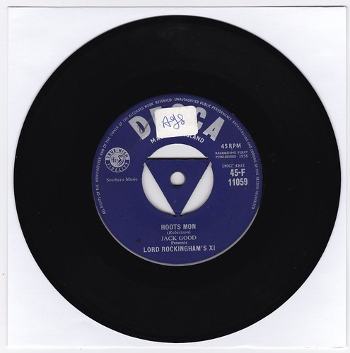 SP 45 TOURS LORD ROCKINGHAM'S XI JACK GOOD HOOTS MON DECCA 45-F 11059 ...