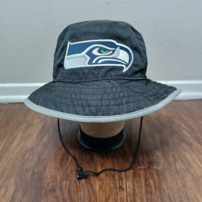Seattle Seahawks New Era NFL Bucket Hat Adult Size Medium-Black | eBay