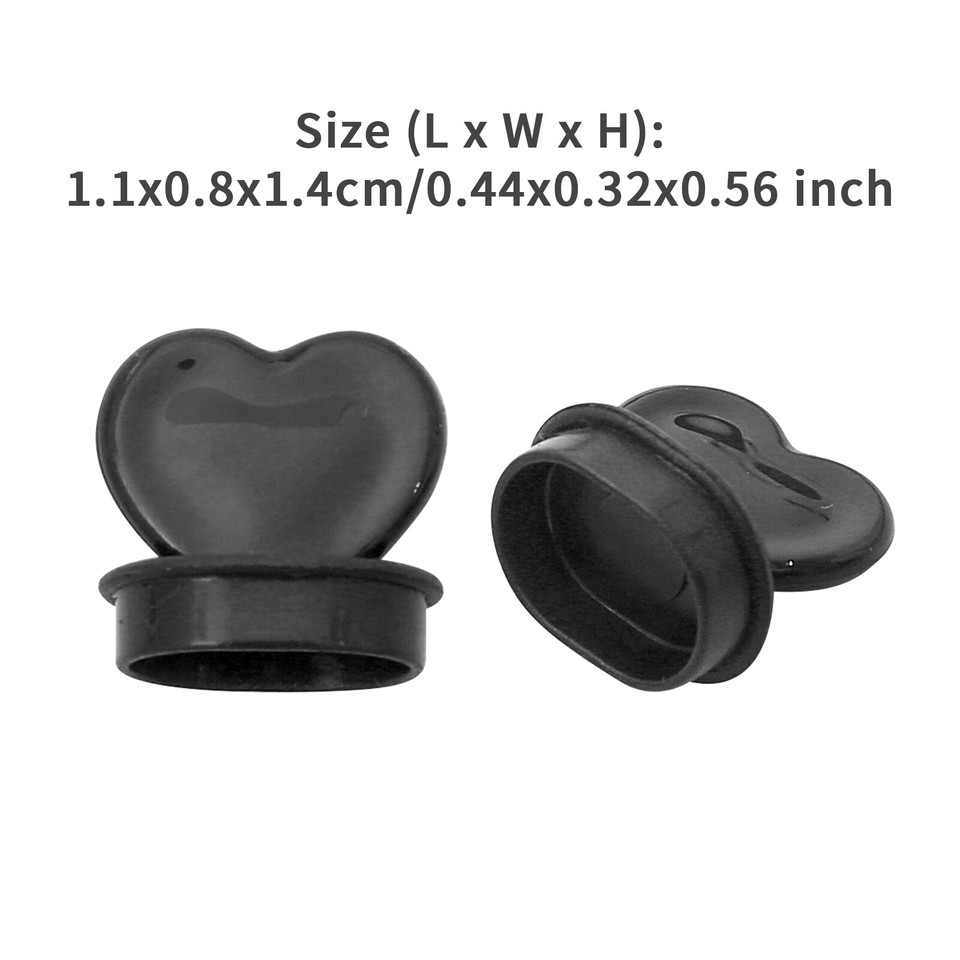 500Pc Heart Shaped Circle Plug Standard Size for Sipping Hole of ...