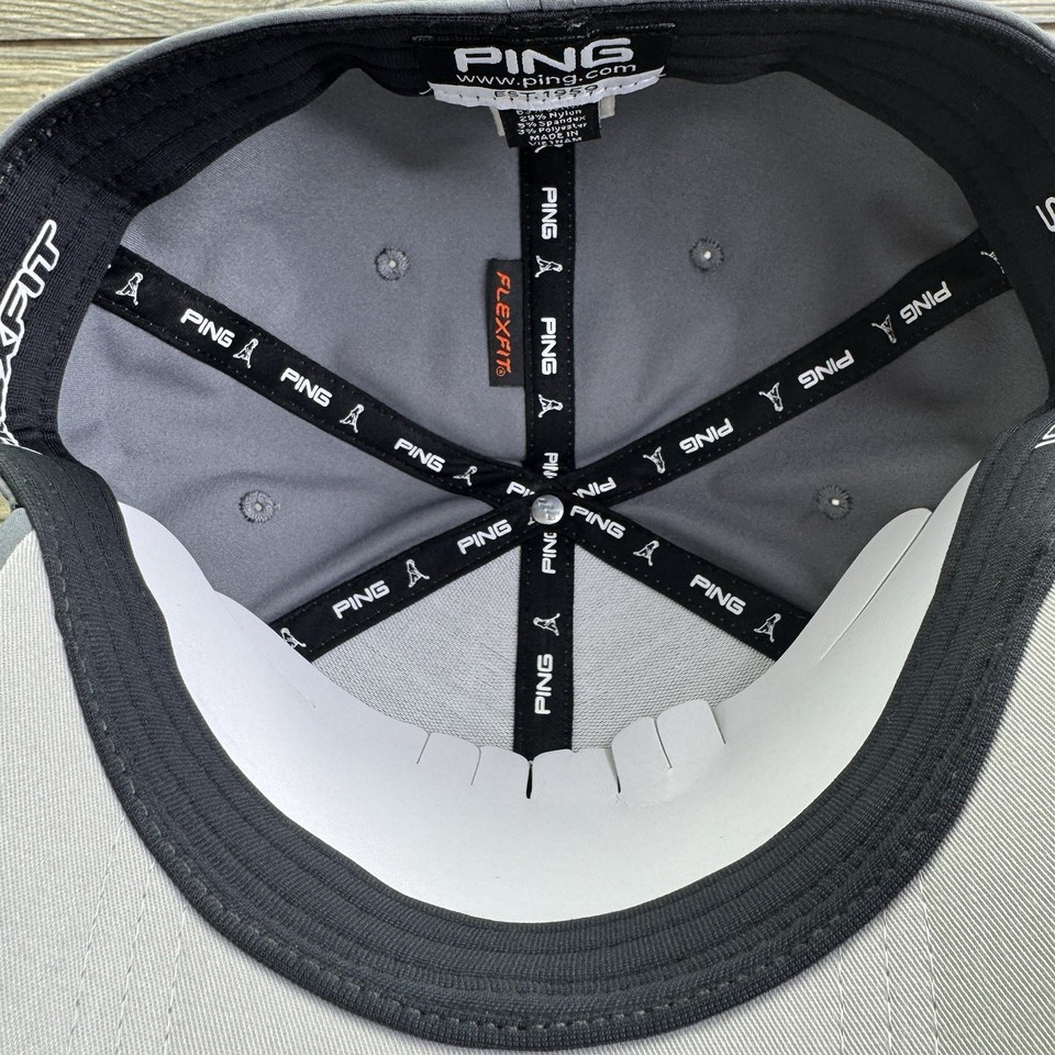 Ping Tour Play Your Best Sensorcool Flexfit Gray Golf Hat Cap - Men's L ...