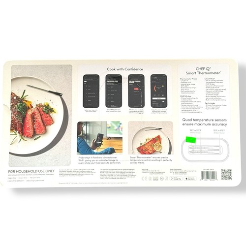 New Chef IQ Smart Thermometer and Hub 2 Probe Set Waterproof Dishwasher ...