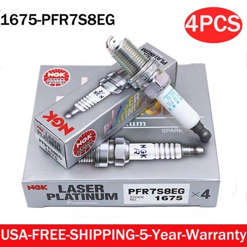 4x New Iridium Laser 1675 Spark Plugs PFR7S8EG For Volkswagen - Audi ...