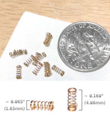 12 Newly Made HO Scale Slot Car LIFE-LIKE M-Chassis Motor Brush Spring ...