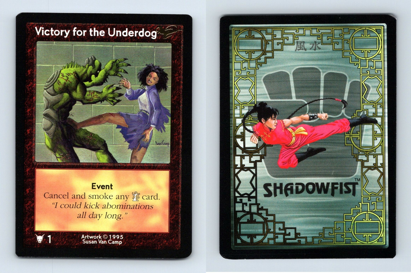 Victory For The Underdog - Shadowfist Limited Edition Common TCG Card ...