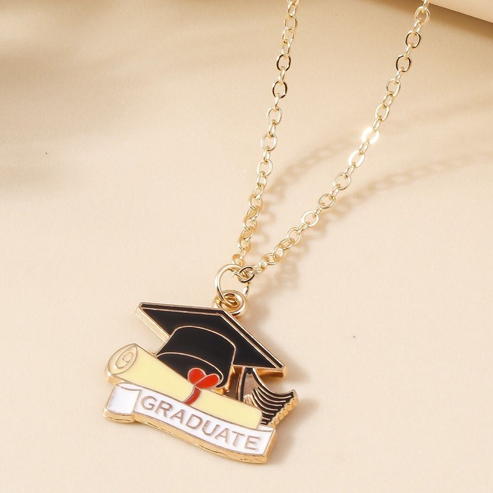 2024 Creative Necklace Graduation Cap Pendant Jewelry Accessories ...