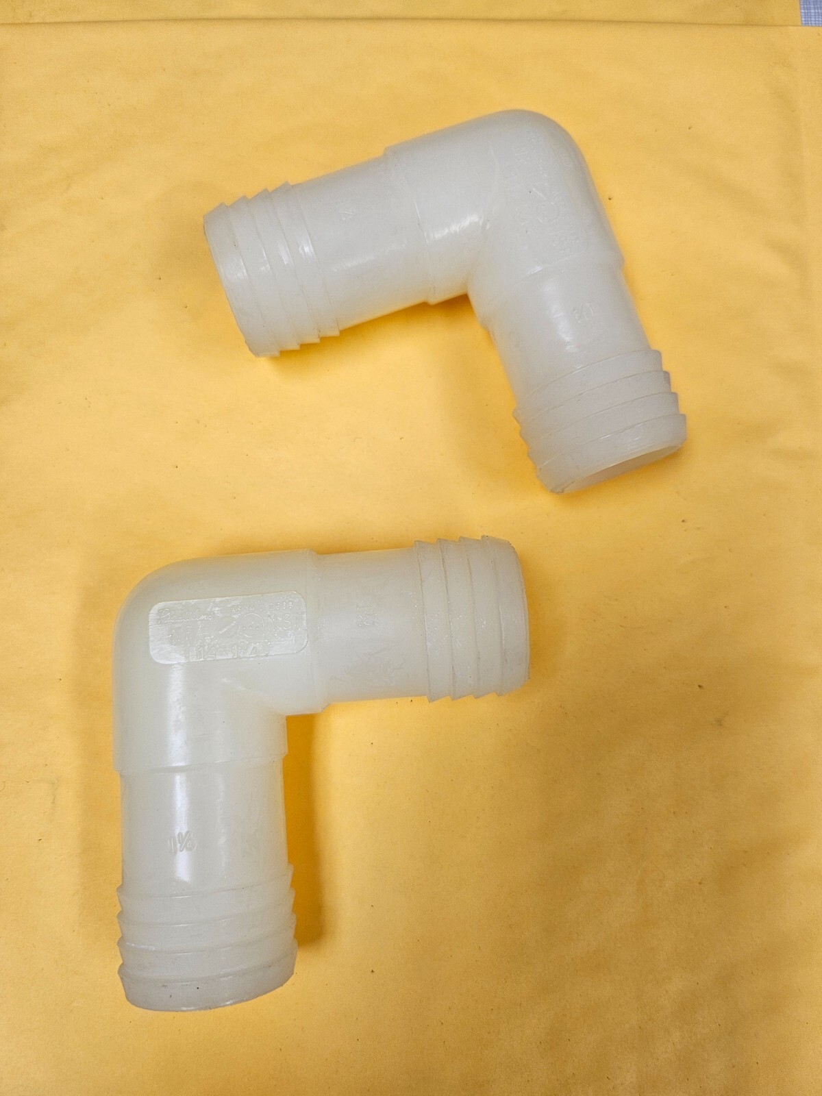 1-1/4" NYLON Insert Barb 90-degree ELBOW Fitting for irrigation ...