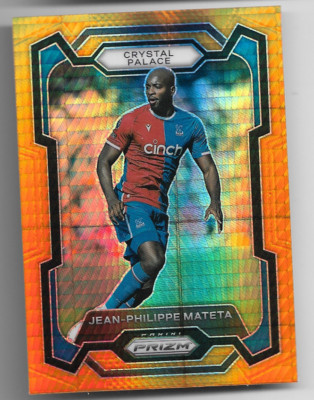2023-24 Panini Prizm Premier League Orange Hyper Jean-Philippe Mateta ...