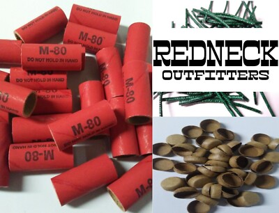 Pyro Tube Supplies Stamped M80 9/16 x 1-1/2 with kraft plugs 25ct | eBay