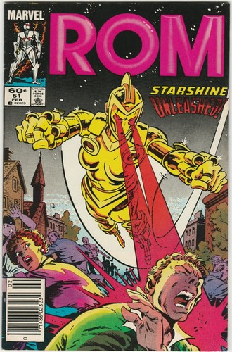 ROM STARSHINE UNLEASHED! #51 FEBRUARY 1984 MARVEL COMICS GROUP ...