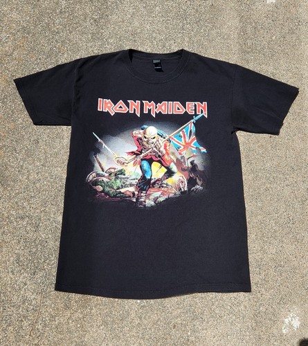 Vintage Iron Maiden The Trooper Shirt Band Tee Size Medium 90s Style | eBay