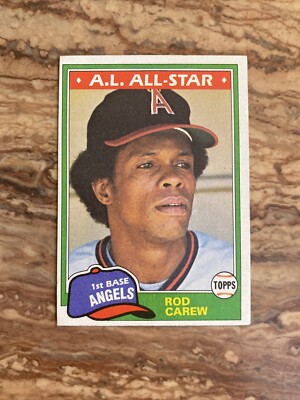 ROD CAREW 1981 TOPPS ALL-STAR CARD MINNESOTA TWINS BASEBALL CARD - NM ...