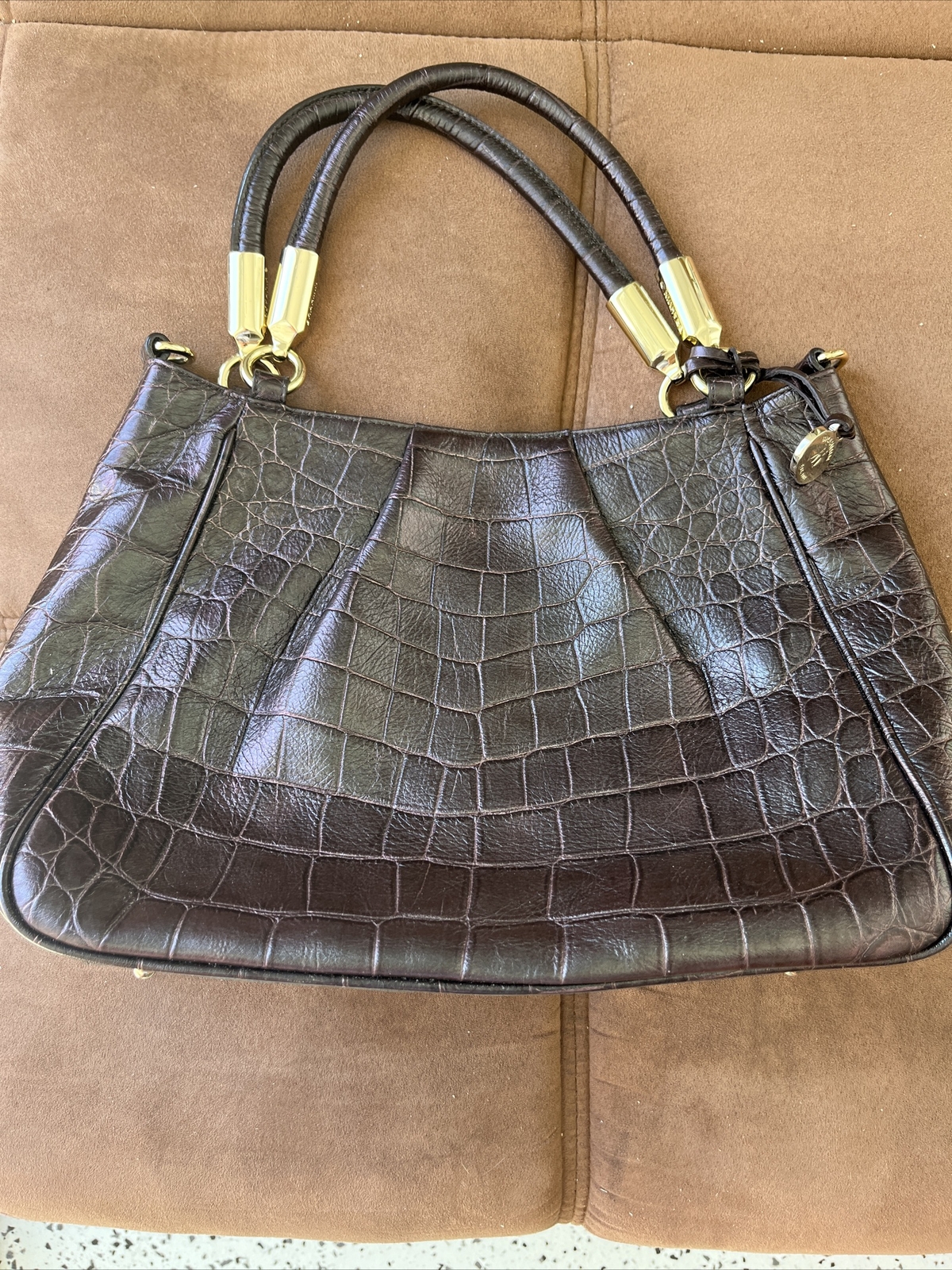 Brahmin Ruby Petrol Versilia Melbourne Satchel Should… - Gem