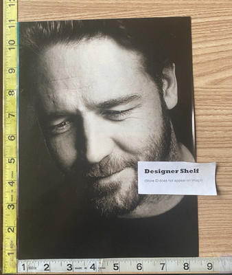 Russell Crow Headshot Looking Down Scene Magazine Photograph | eBay